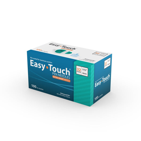 Easy Touch Pen Needles, 32g 5/32-Inch (4mm), 832081, Box of 100 ...